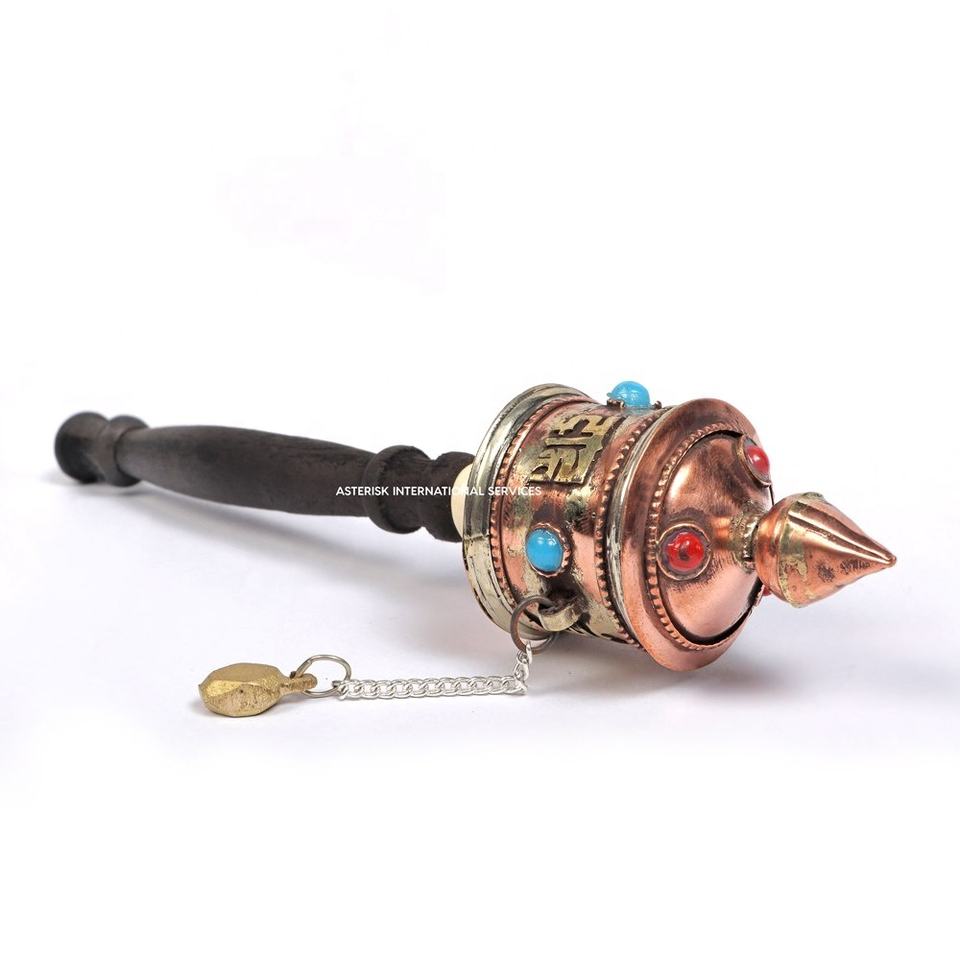 Handheld Buddhist Prayer Wheel – A Portable Tool for Mindfulness