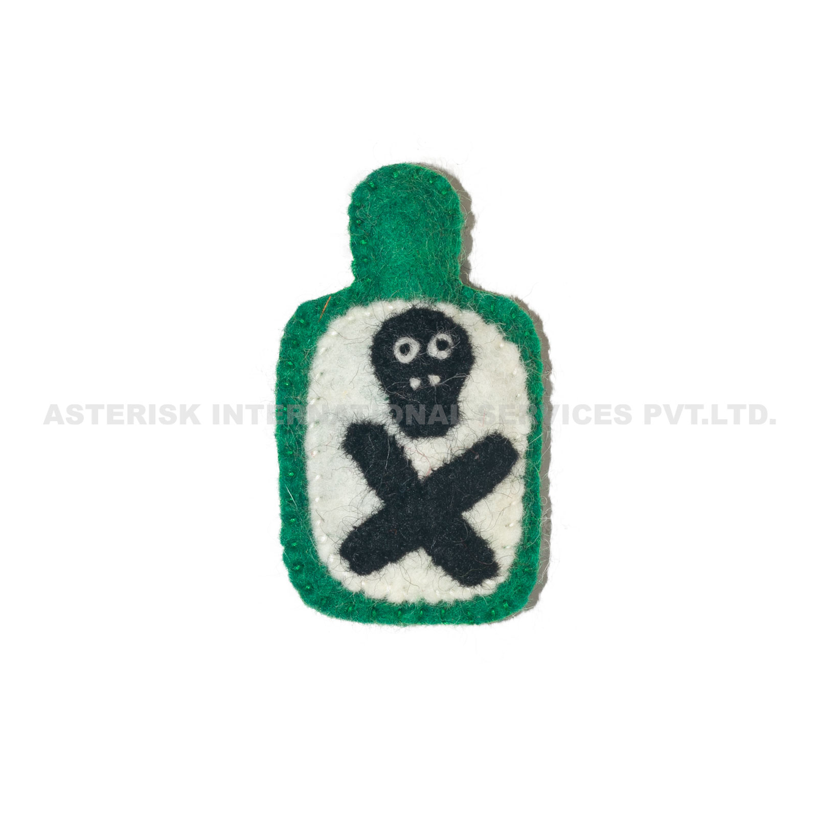 Handmade Halloween Poison Bottle Felt Toy - Spooky Halloween Decor ...